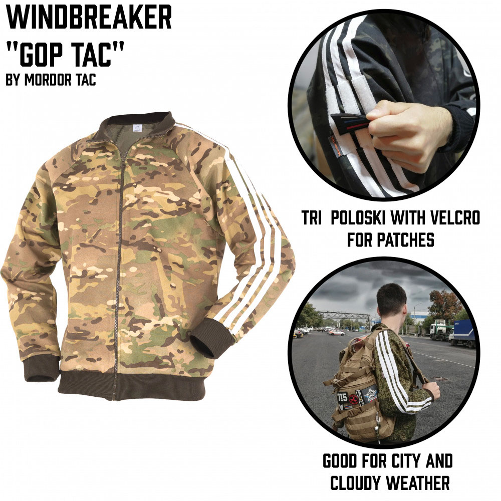Tactical Windbreaker Jacket "Gop Tac" Digital Flora Mordor Tac ...